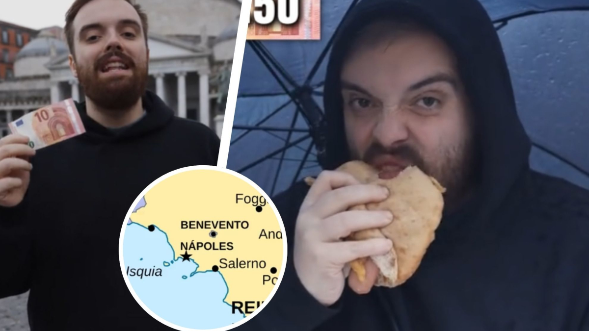 Esto es todo lo que puede comer Ibai Llanos en Nápoles por solo 10 ...