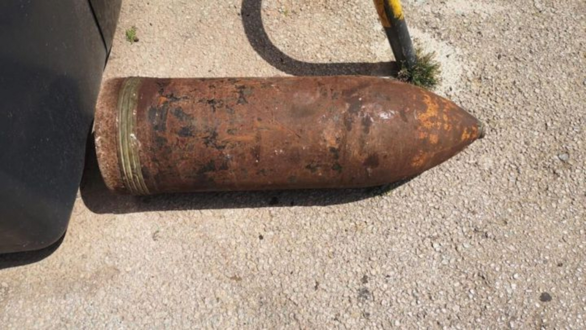 Hallan un obús de la Guerra Civil en el centro de Madrid