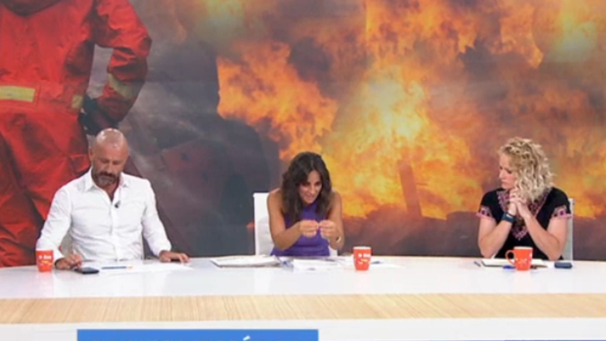 Encontronazo entre Jaime de los Santos y Zaida Cantera con motivo de ...