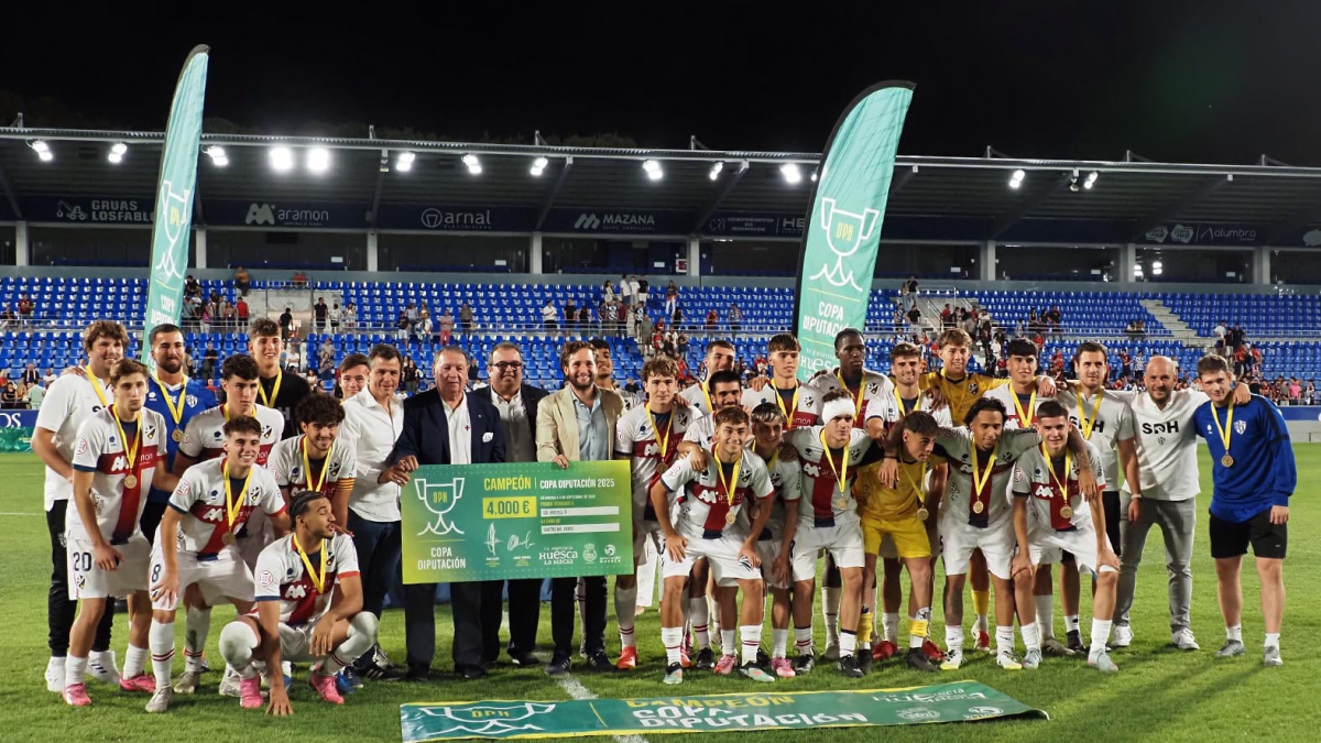 El Huesca B revalida la Copa Diputación y el Gurrea se lleva el tercer puesto