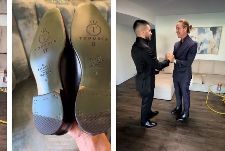 Ilia Topuria con Carmina Shoemaker antes de su gran victoria