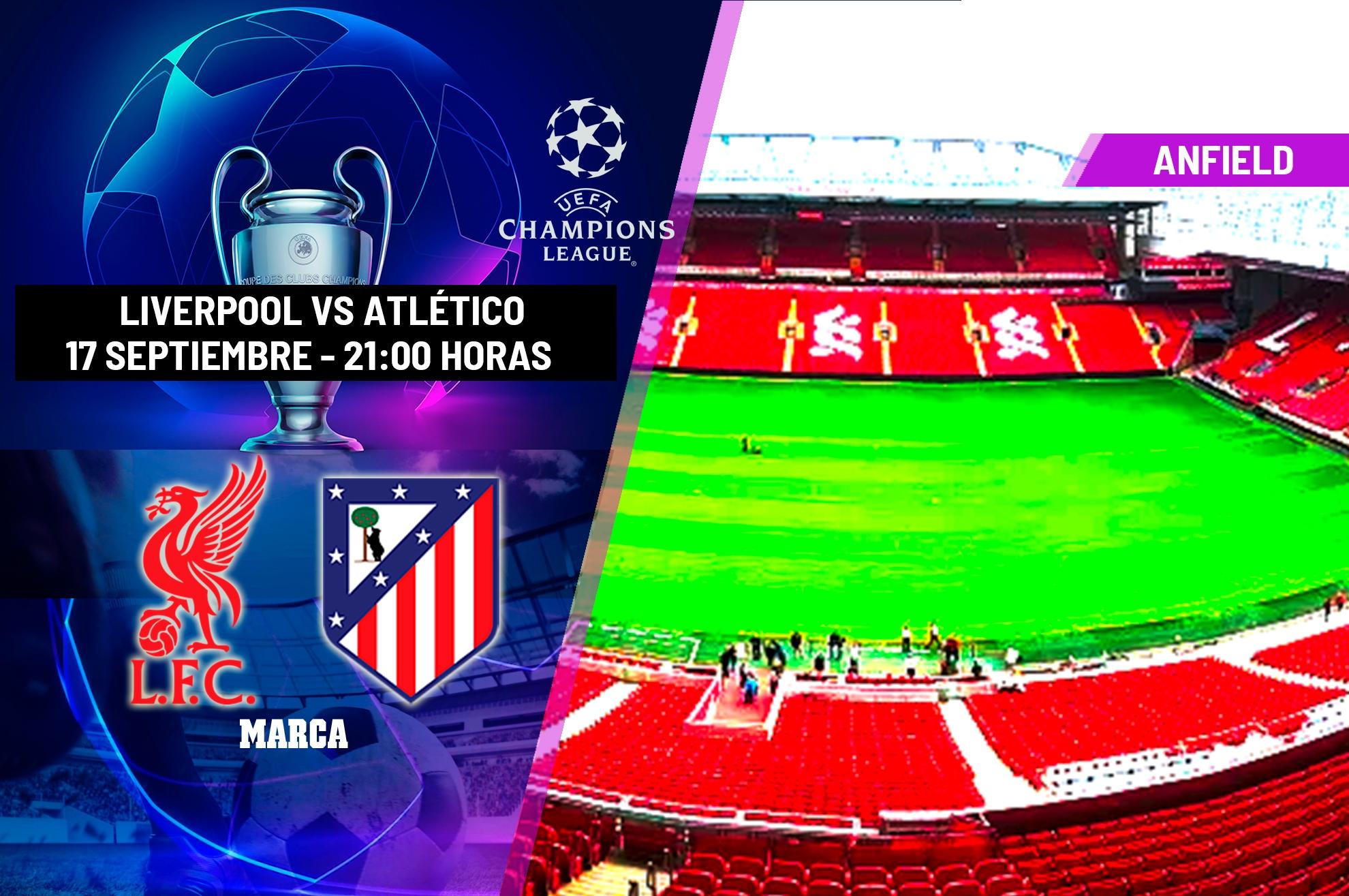 Alineaciones probables del Liverpool y Atlético para el partido de ...
