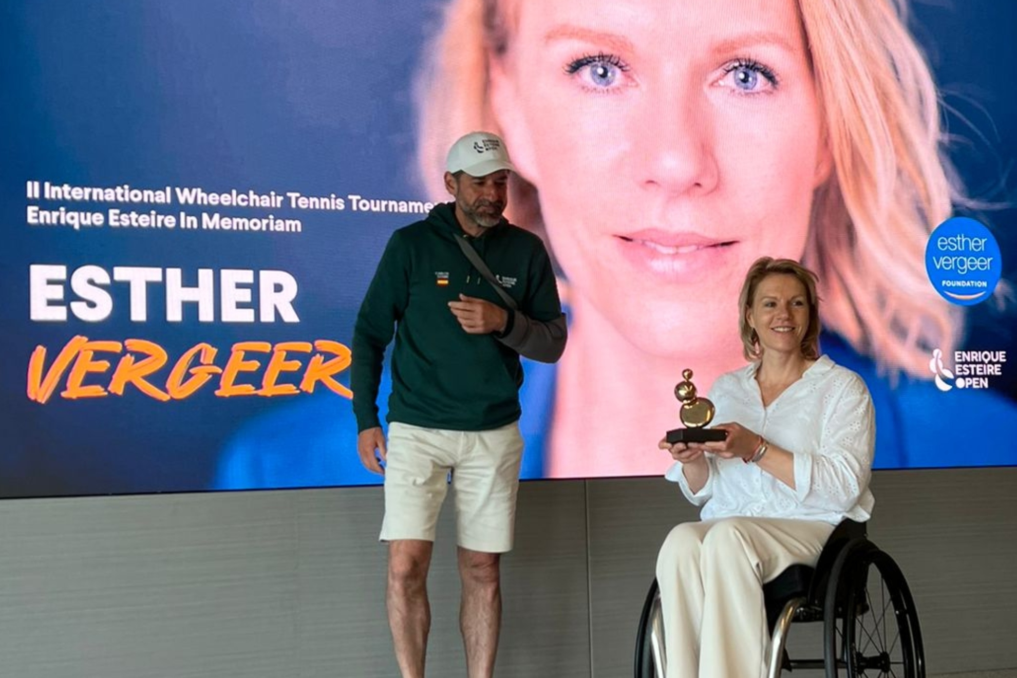La legendaria Esther Vergeer visitó el Open Enrique Esteire de tenis en ...