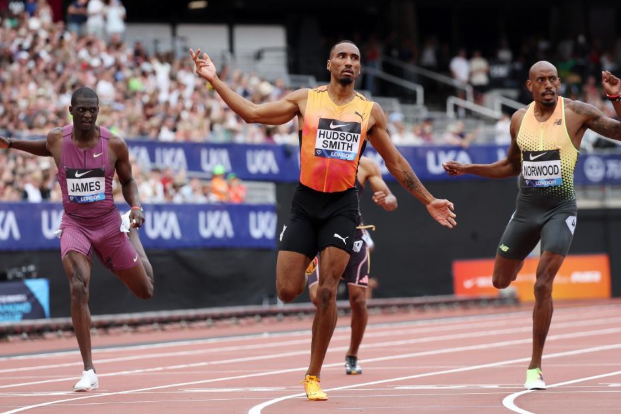 El británico Hudson-Smith bate el récord de Europa de 400 metros con 43.74