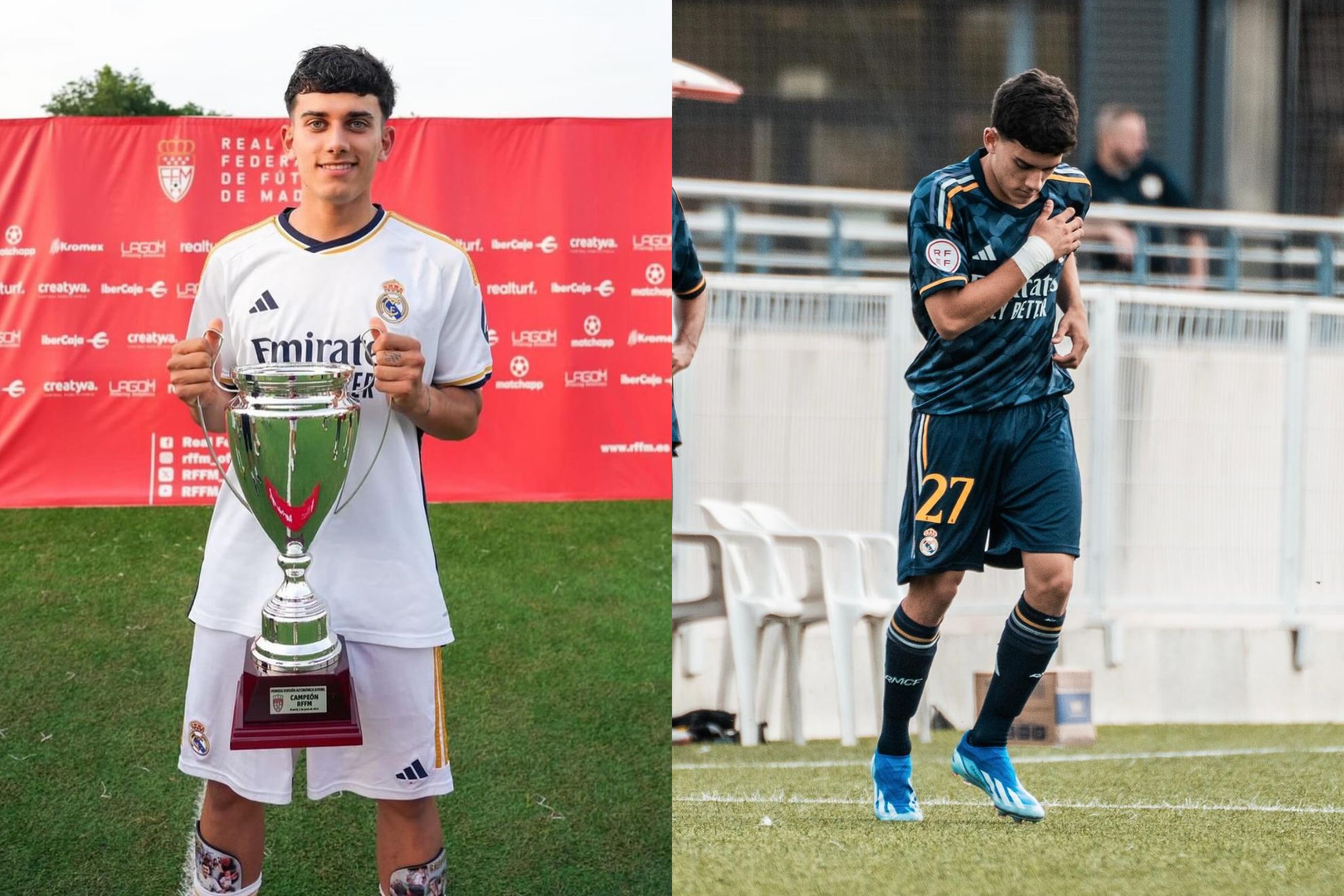 El hijo de Reyes, promesa del Real Madrid, entrena por primera vez con ...