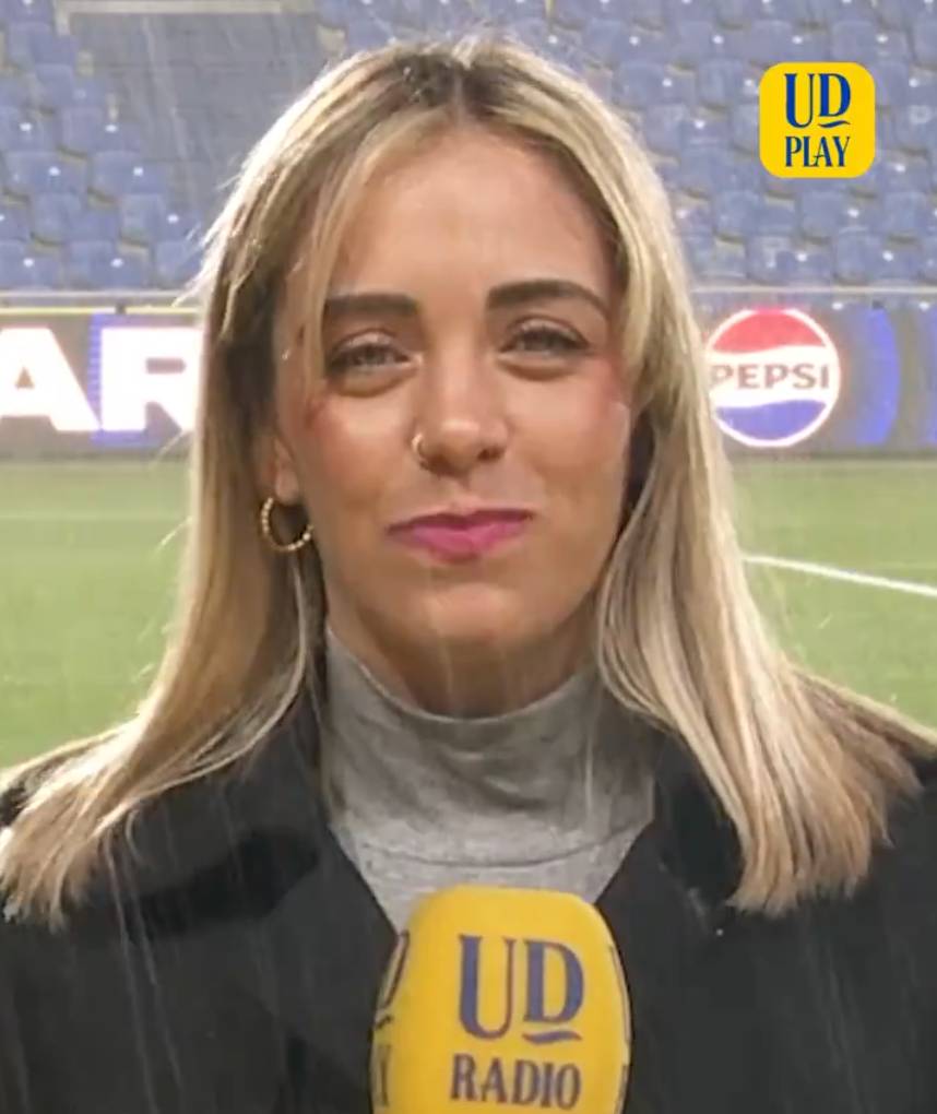 El desliz de una reportera de UD Play por la tormenta: "A la mier** el pelo planchado..."