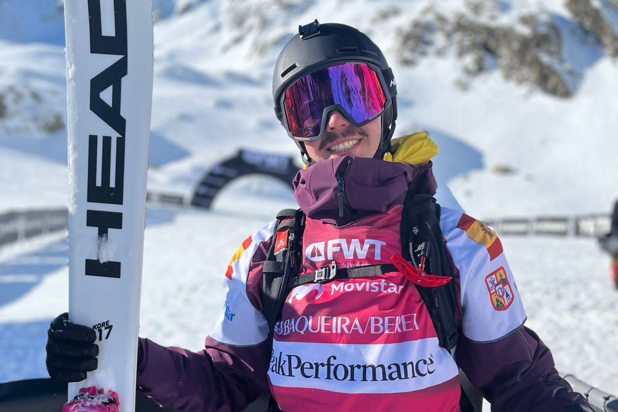 Abel Moga asombra al Freeride World Tour con una espectacular salida