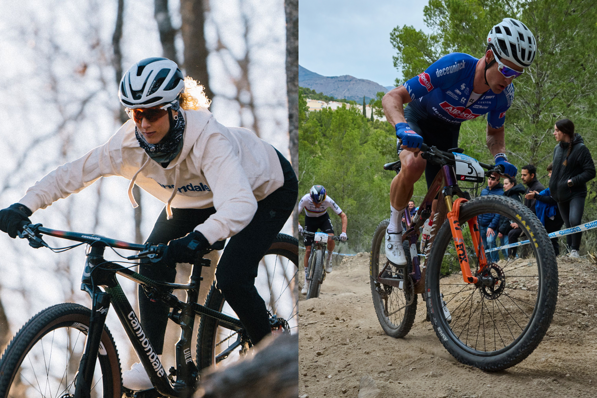 Los campeones mundiales Jolanda Neff y Sam Gaze en la Shimano Super Cup Massi La Nucía