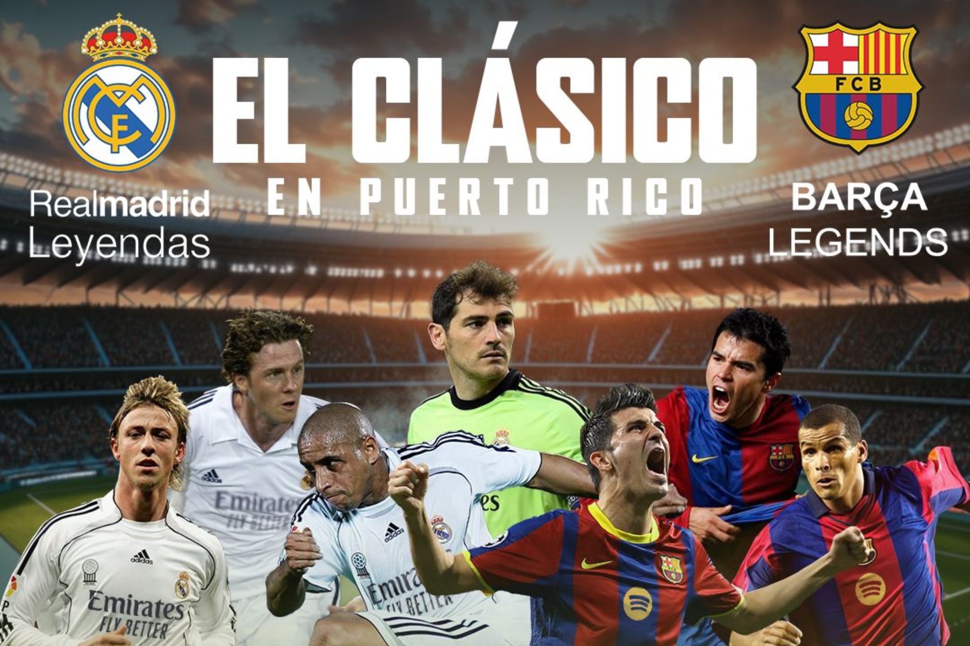 Las leyendas del Real Madrid y el Barcelona jugarán el partido más ...