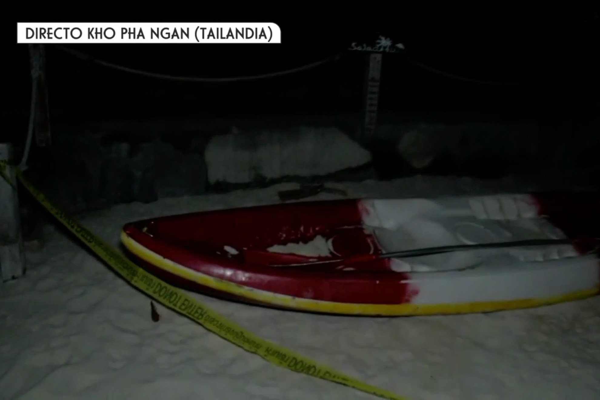 El kayak que habría utilizado Daniel Sancho para llevar restos de Edwin ...