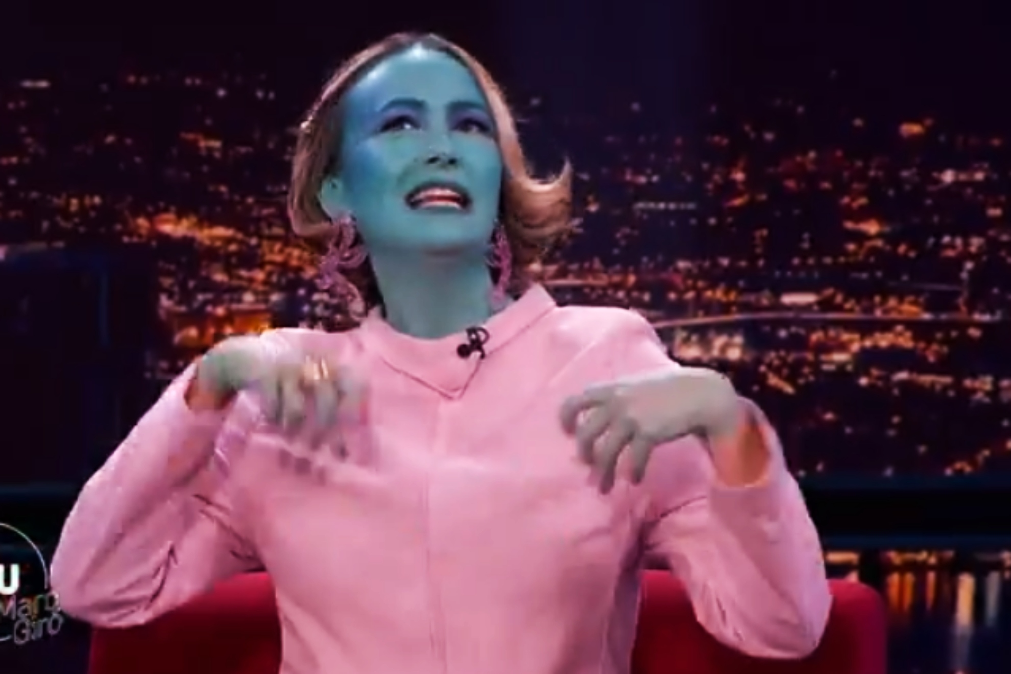 Rigoberta Bandini aparece teñida de azul en el 'Late Xou' de Marc Giró ...