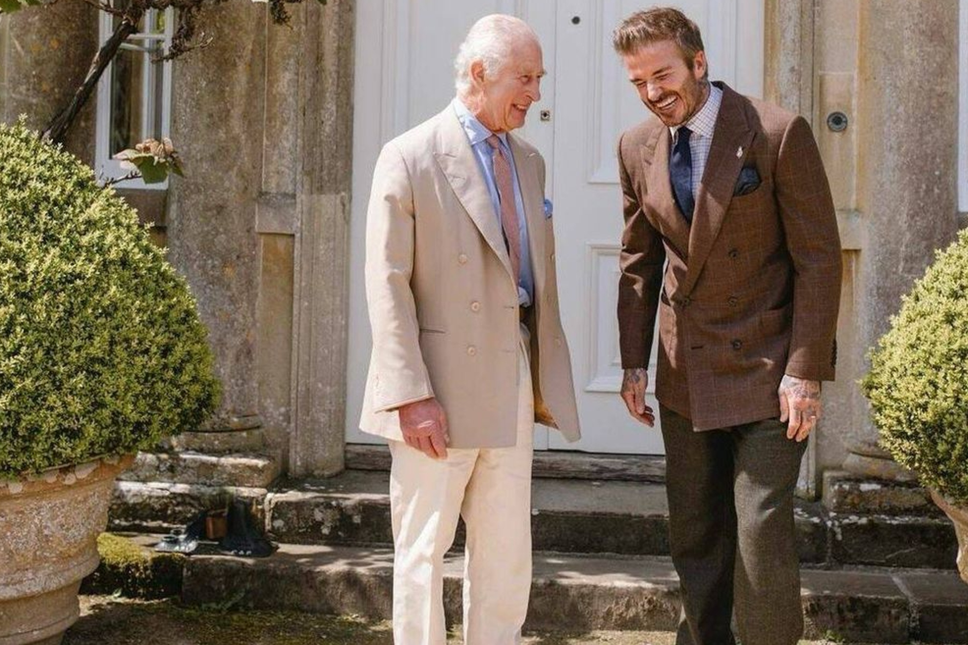 El reencuentro entre David Beckham y Carlos III después de la polémica ...