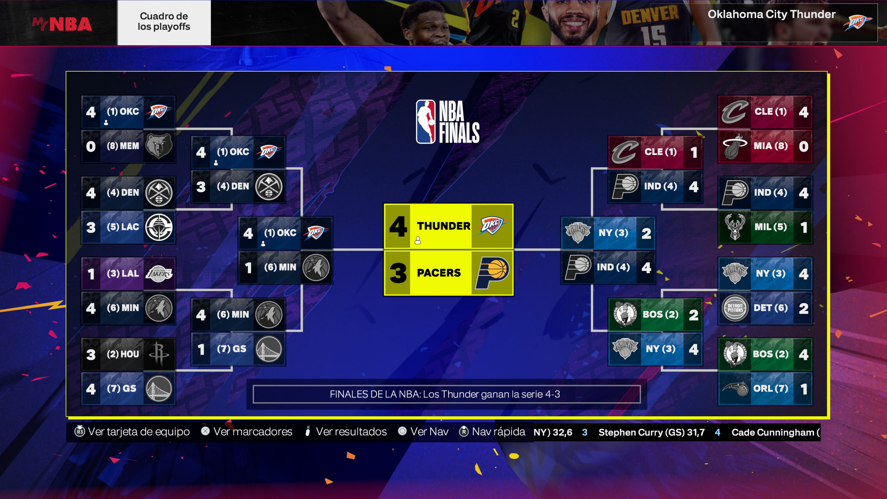 2K25 'decide' el resultado de las finales de la NBA y completa una ...