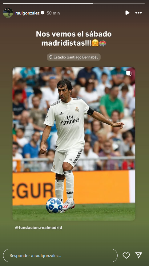 Raúl 'vuelve' al Madrid nueve días después