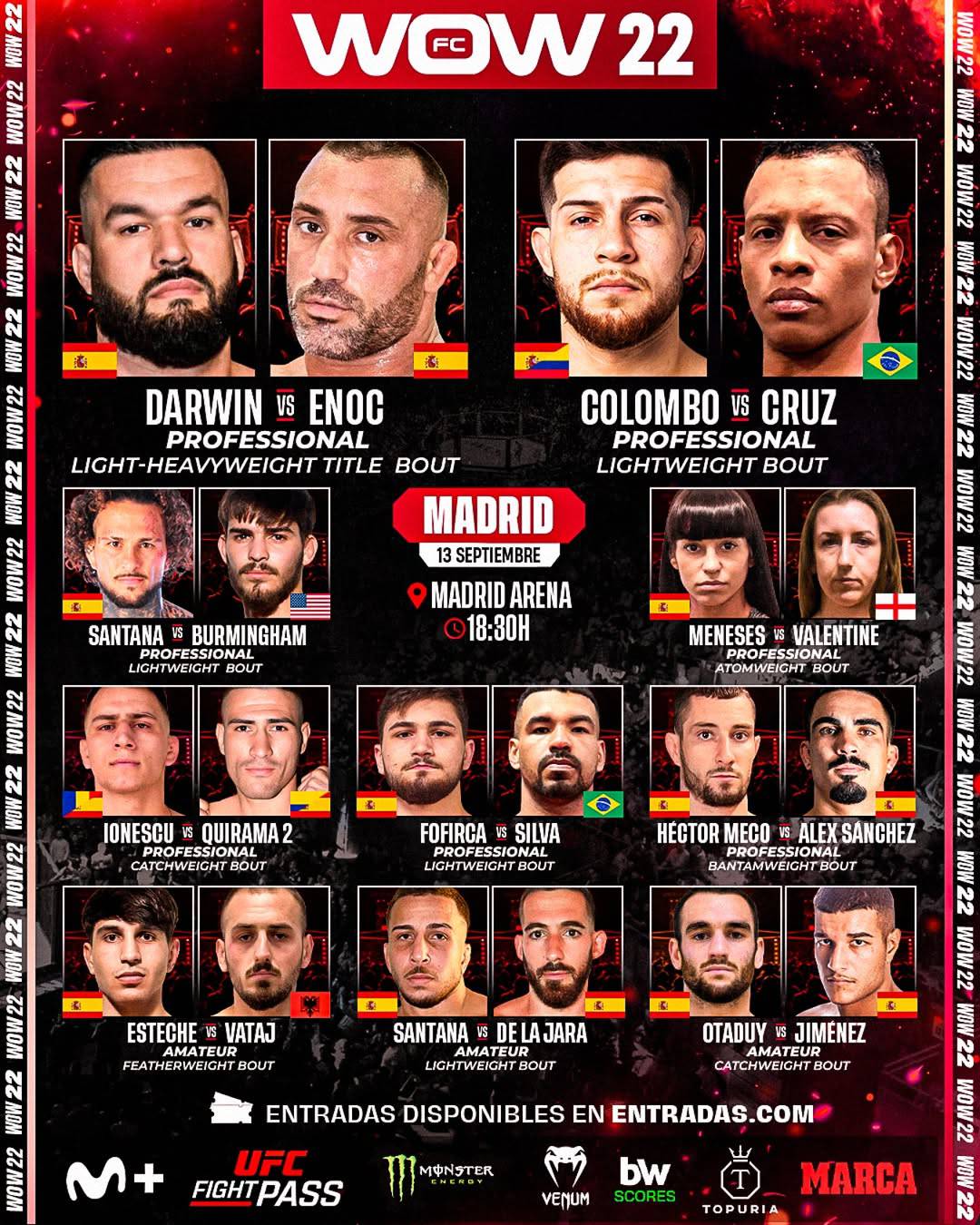 Ilia Topuria, en la puesta de largo de WOW 22: "De momento no tengo un rival en mente"