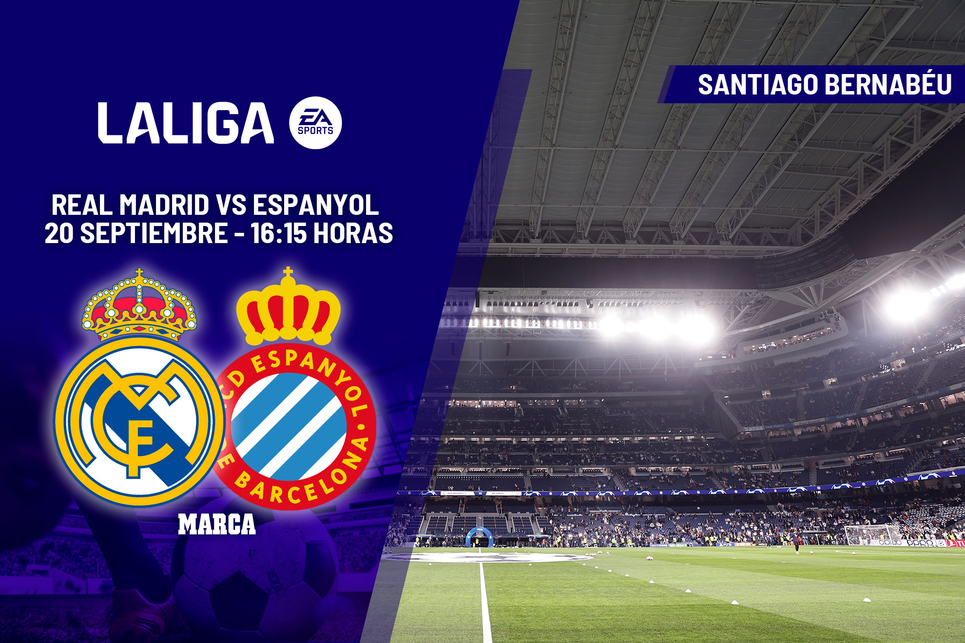 Alineaciones confirmadas del Real Madrid - Espanyol